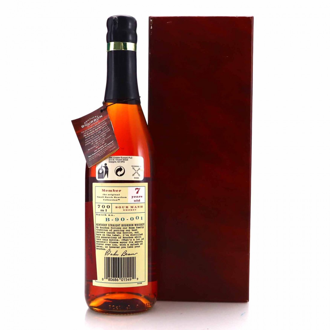 Baker's 7 Year Old 107 Proof Kentucky Straight Bourbon #B-90-001 70cl ...
