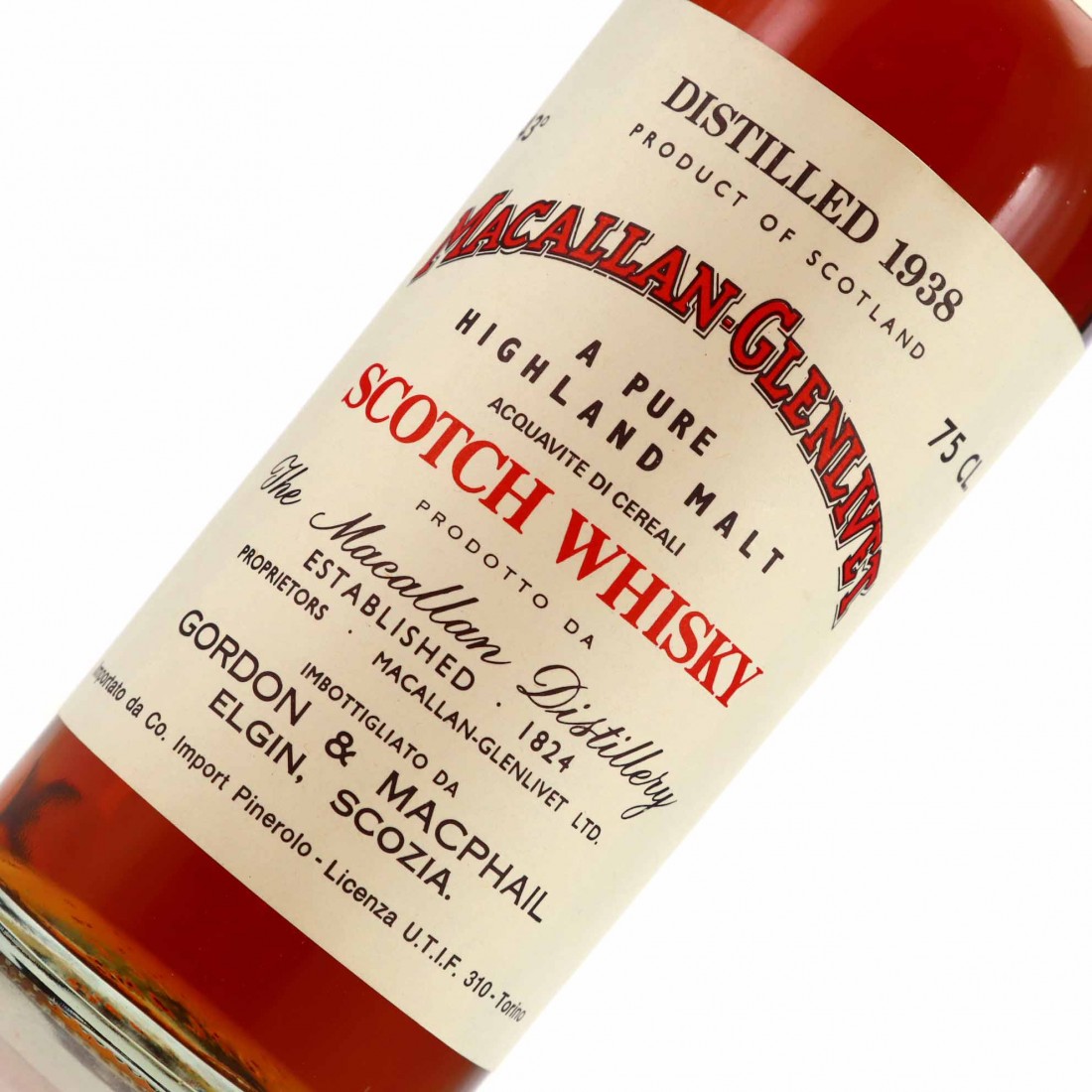 Macallan 1938 Gordon and MacPhail 35 Year Old / Co. Pinerolo Import ...
