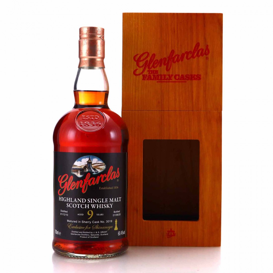 Glenfarclas 2010 Single Sherry Cask 9 Year Old #3019/ Shinanoya ...