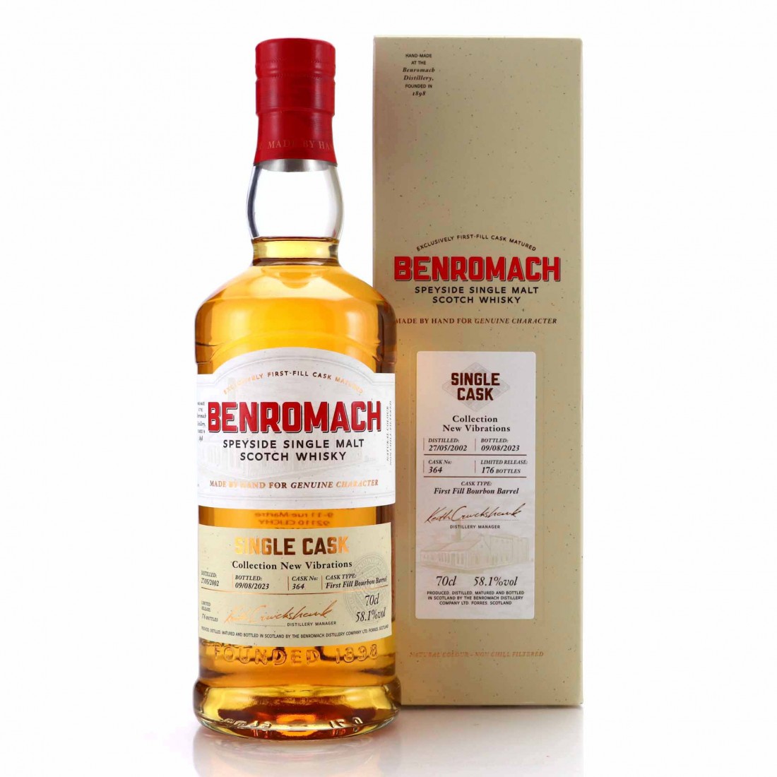 Benromach 2002 Single Bourbon Cask #364 / New Vibrations | Whisky ...