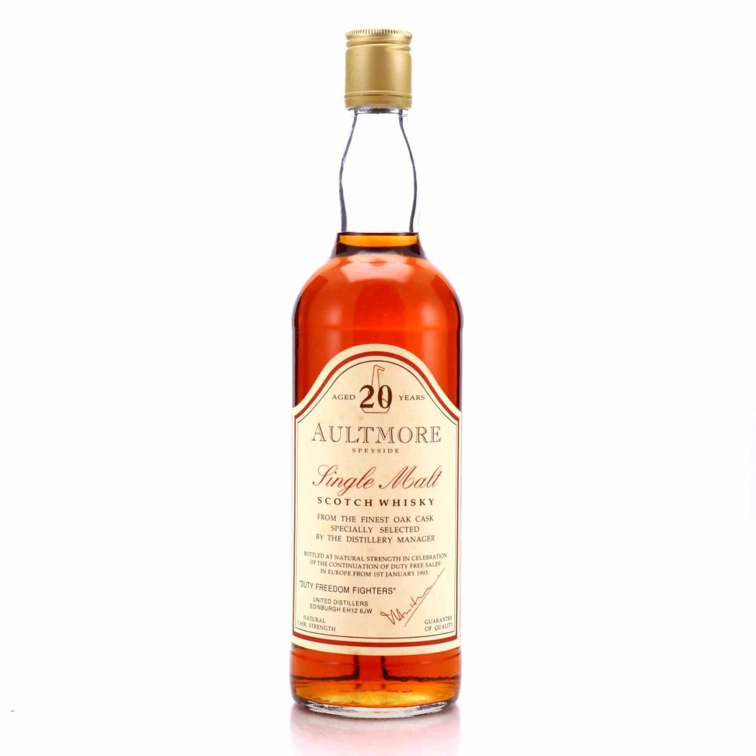 Aultmore 20 Year Old Duty Freedom Fighters | Whisky Auctioneer