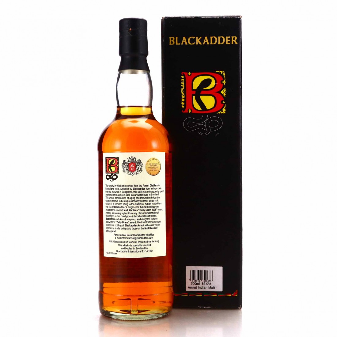 Amrut Blackadder Peated Natural Strength | Whisky Auctioneer