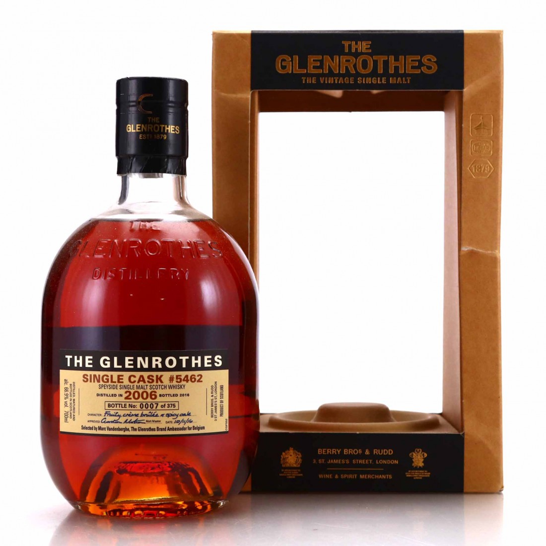 Glenrothes 2006 Single Cask #5462 / Belgium | Whisky Auctioneer