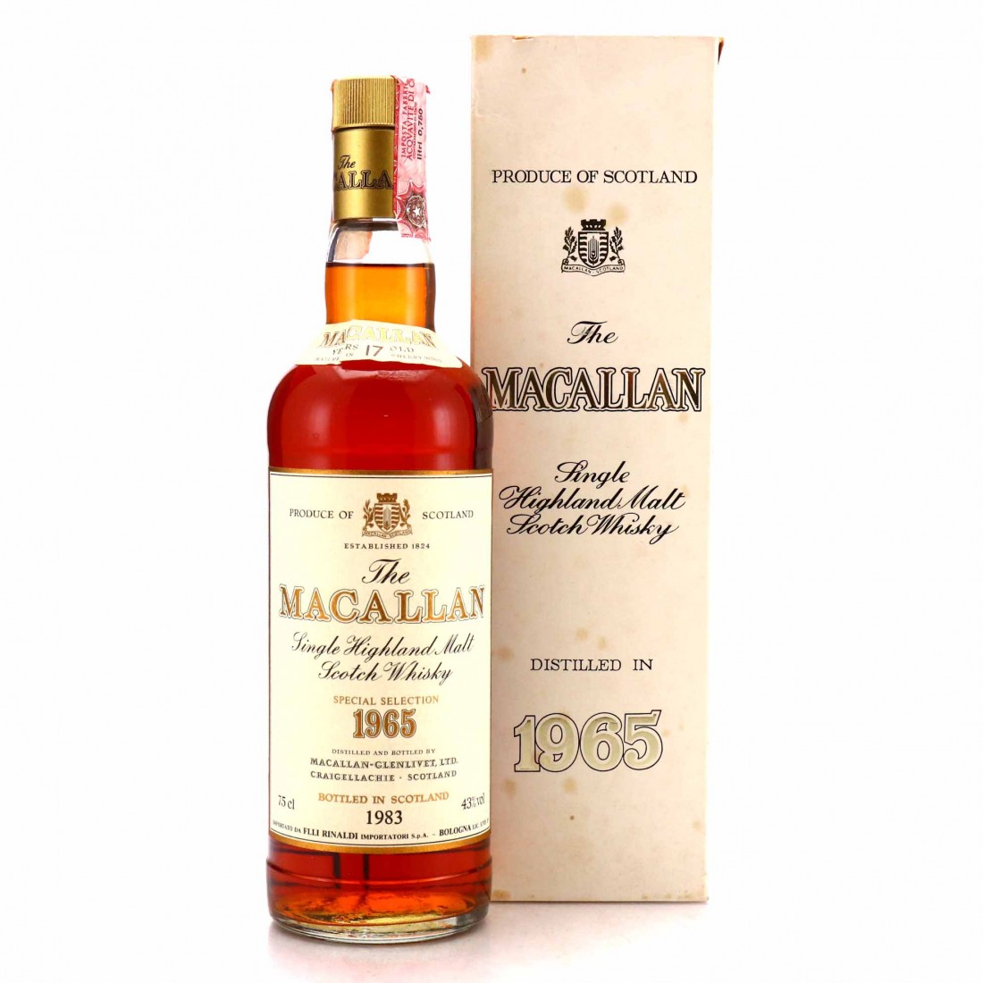 Macallan 1965 Special Selection 17 Year Old / Rinaldi Import | Whisky ...