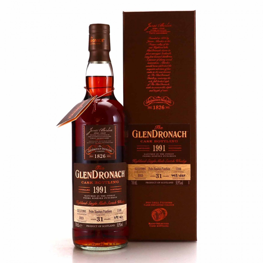 Glendronach 1991 Single PX Cask 31 Year Old #1106 | Whisky Auctioneer