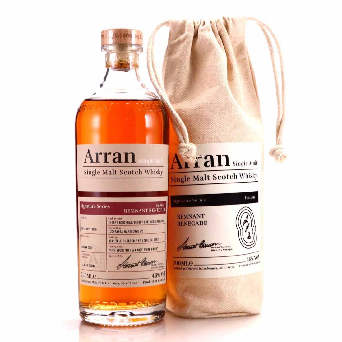 Arran Signature Series Edition No.1 / Remnant Renegade | Whisky Auctioneer