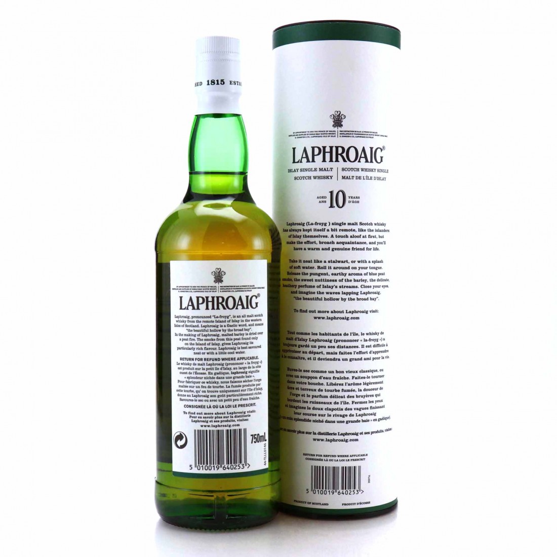 Laphroaig 10 Year Old pre-2023 75cl / Canadian Import | Whisky Auctioneer