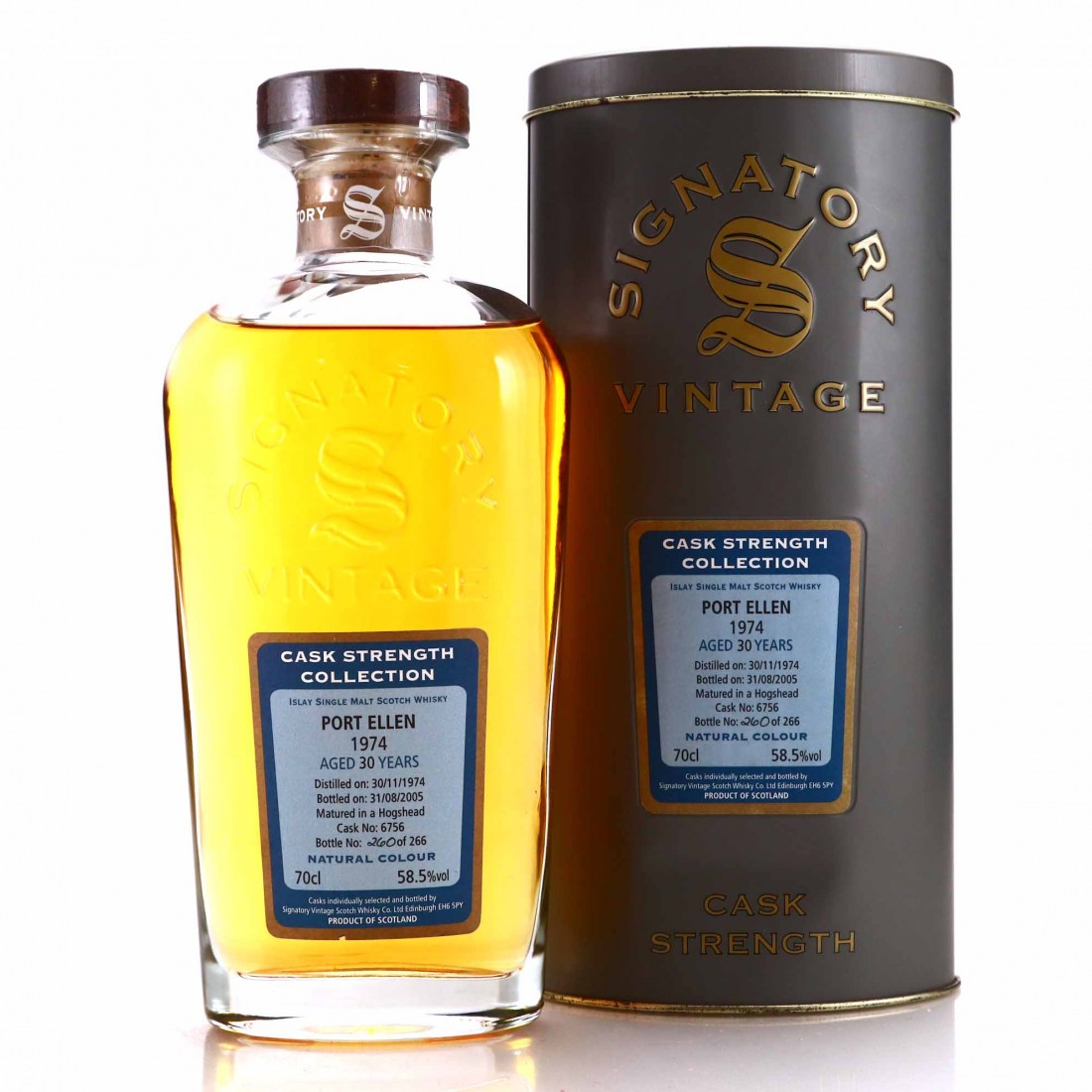 Port Ellen 1974 Signatory Vintage 30 Year Old Cask Strength | Whisky ...