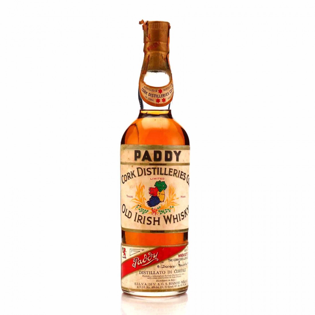 Paddy Old Irish Whiskey 1960s / Bianchi Import | Whisky Auctioneer