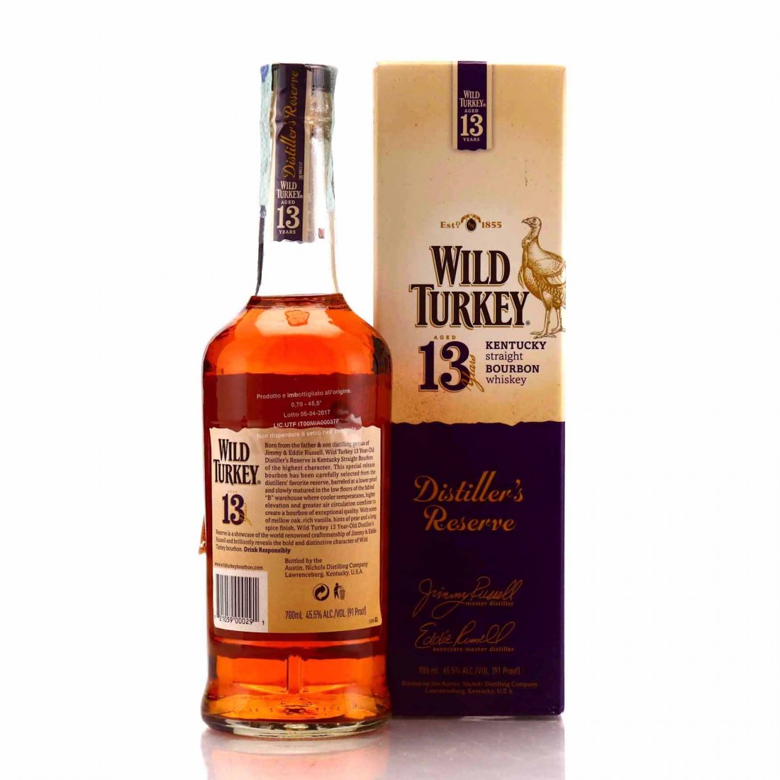 Wild Turkey 13 Year Old Distiller's Reserve 70cl | Whisky Auctioneer