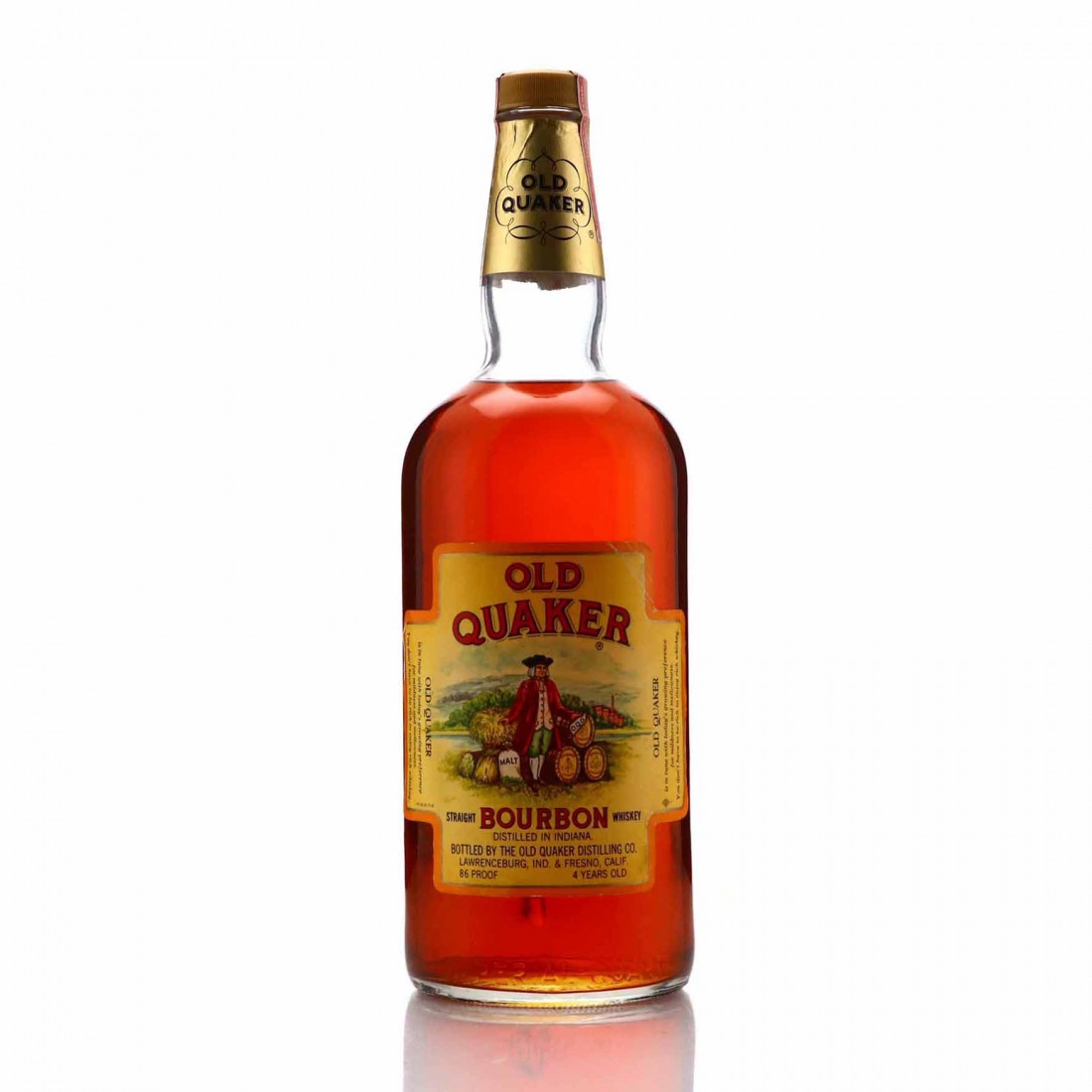 Old Quaker 4 Year Old Straight Bourbon 1972 Quart | Whisky Auctioneer Old Quaker 4 Year Old Straight Bourbon 1972 Quart | Whisky Auctioneer