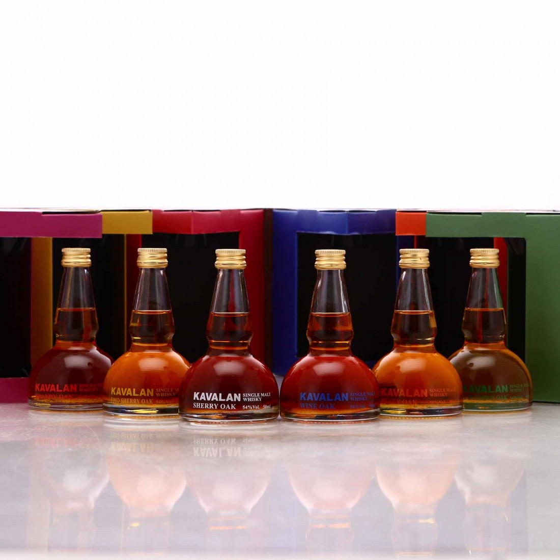 Kavalan Hexagon Pot Still Miniature Set 6 x 5cl | Whisky Auctioneer