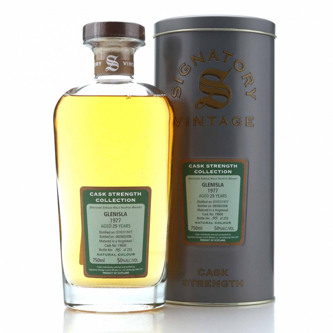 Glenisla 1977 Signatory Vintage 29 Year Old Cask Strength 75cl / US ...