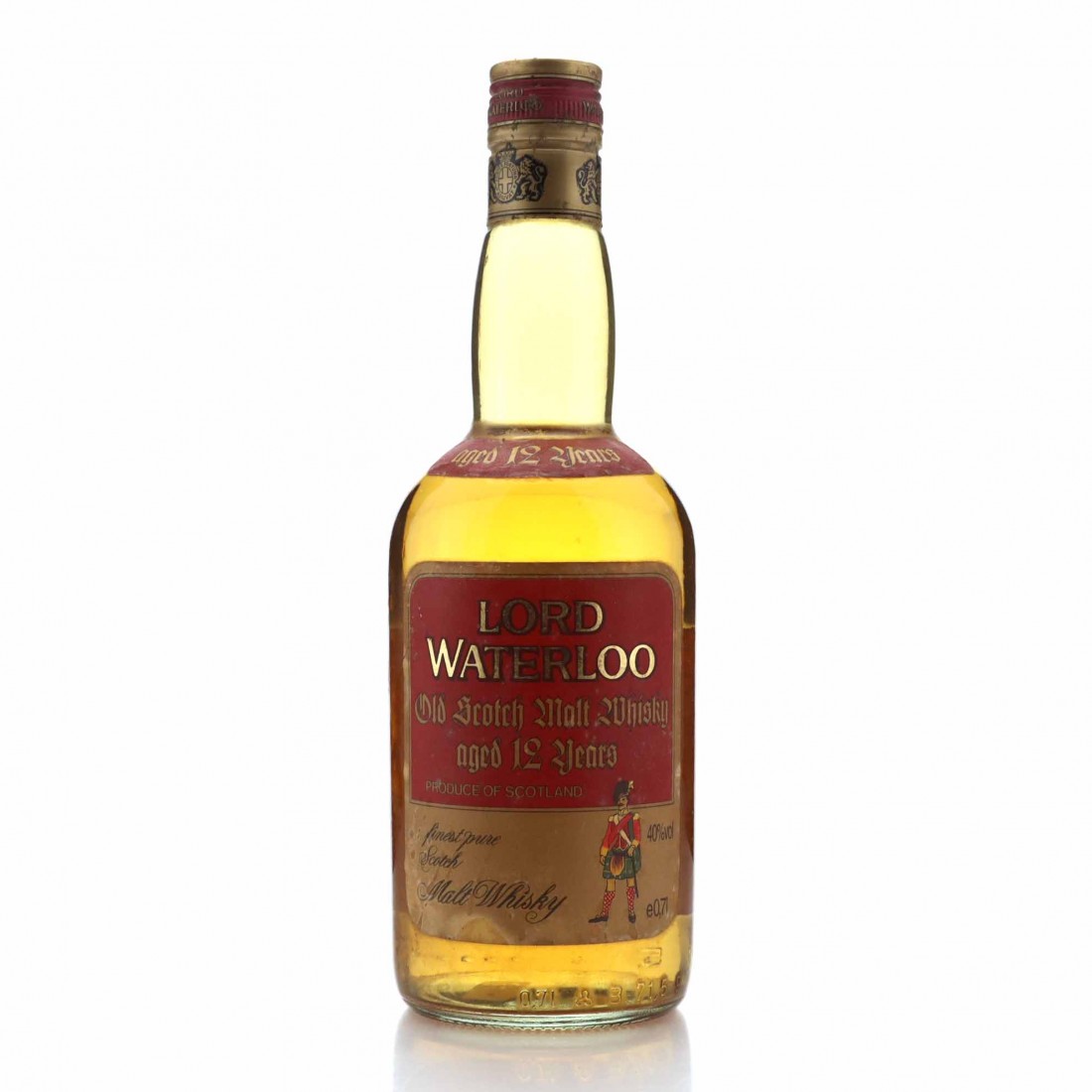 Lord Waterloo 12 Year Old Finest Pure Scotch Malt Whisky | Whisky ...