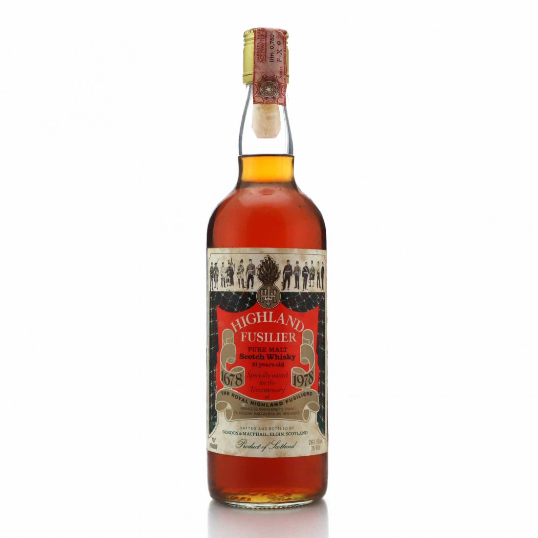 Highland Fusilier 21 Year Old Tercentenary 'Remember Series' 1978 / Co ...