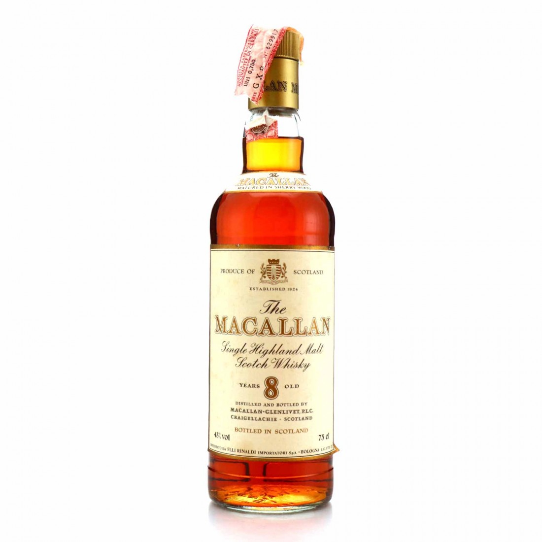 Macallan 8 Year Old early 1980s / Rinaldi Import | Whisky Auctioneer