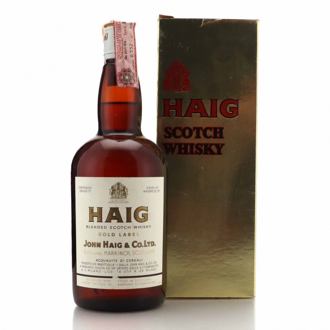 Haig Gold Label Scotch Whisky 1970s | Whisky Auctioneer