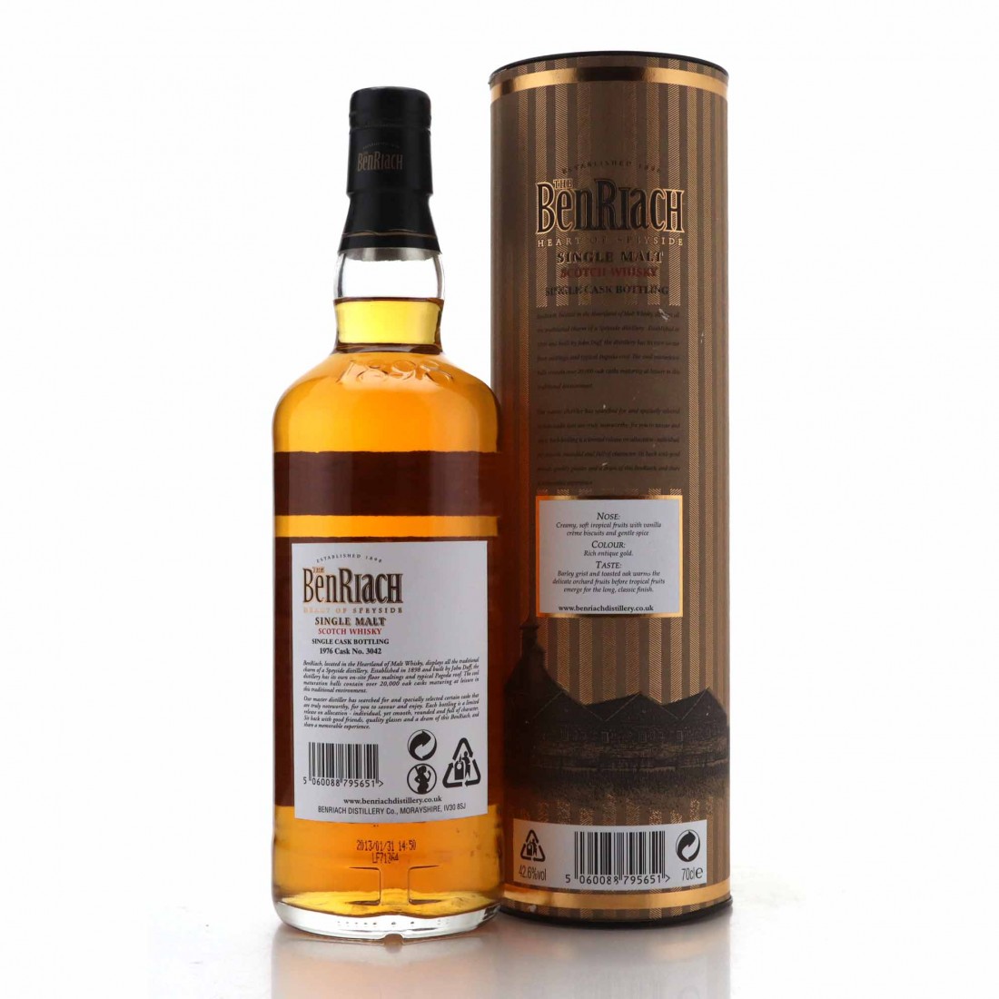 Benriach 1976 Single Cask 36 Year Old #3042 / Netherlands | Whisky ...
