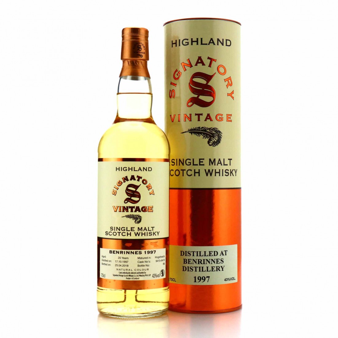 Benrinnes 1997 Signatory Vintage 20 Year Old | Whisky Auctioneer