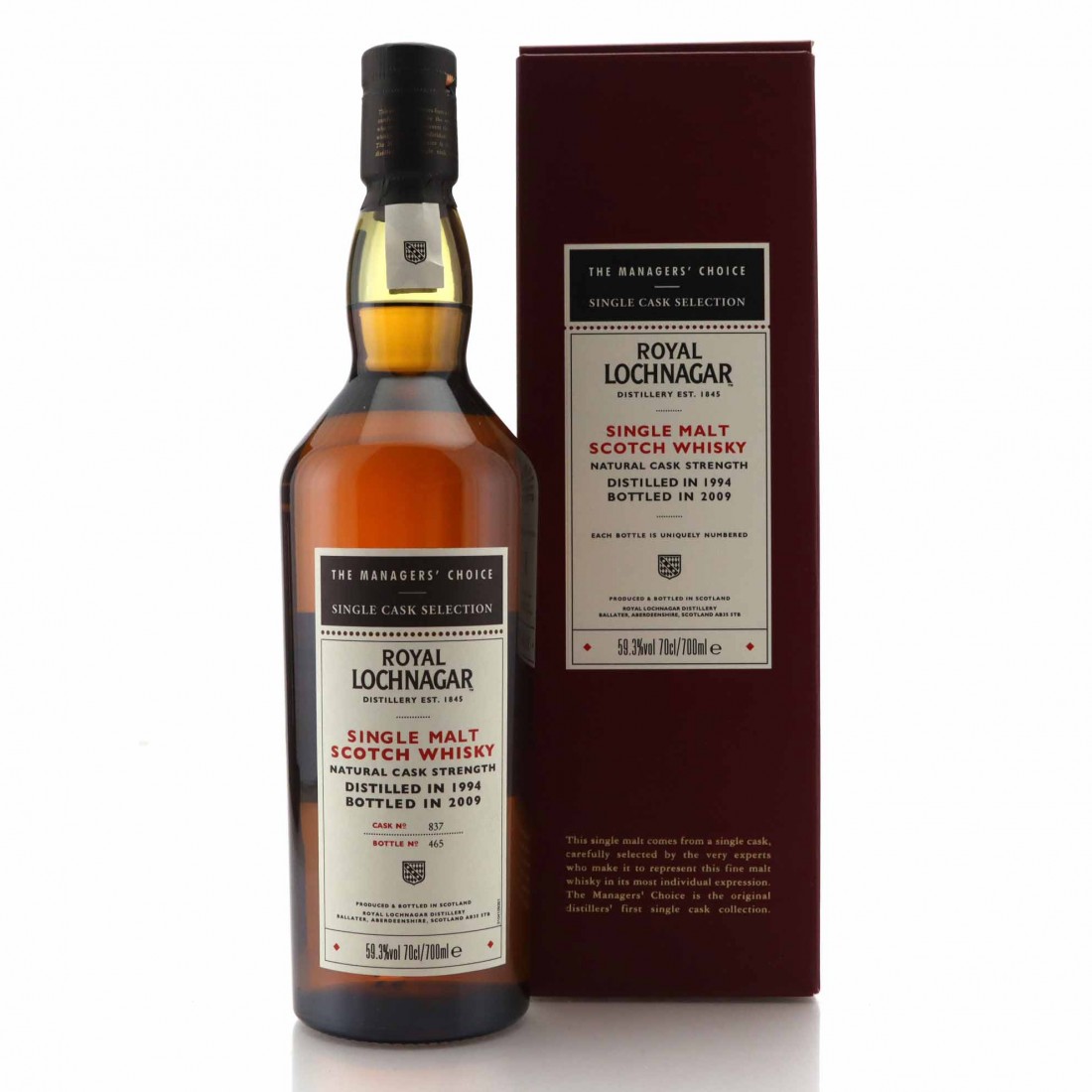 Royal Lochnagar 1994 Managers' Choice | Whisky Auctioneer