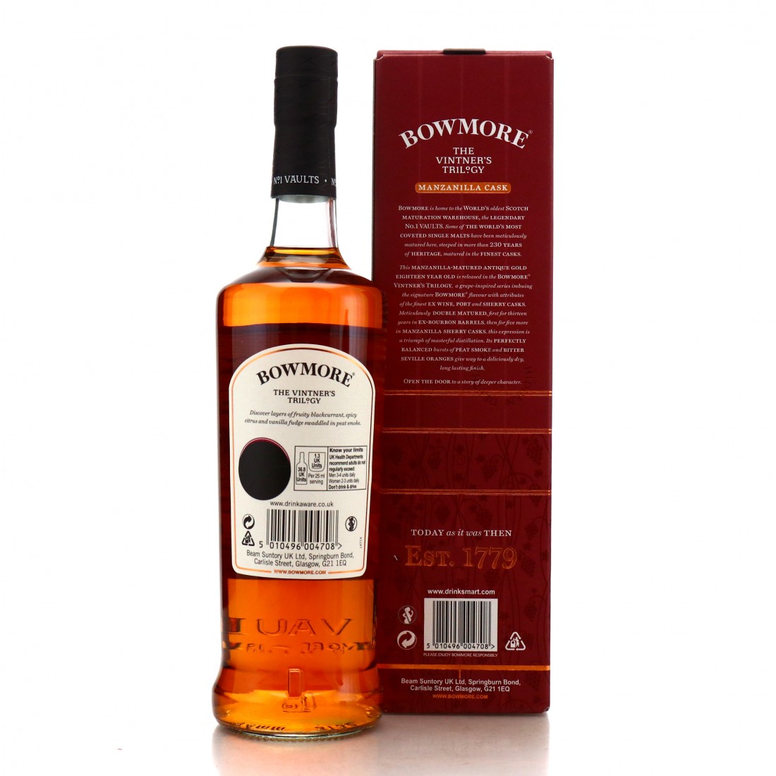 Bowmore 18 Year Old The Vintner's Trilogy I / Manzanilla Cask | Whisky ...