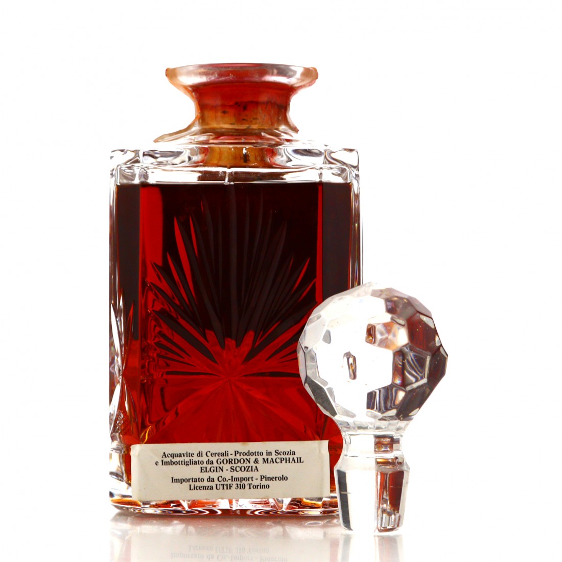 Macallan 33 Year Old Gordon and MacPhail Decanter 1970s / Co. Pinerolo ...