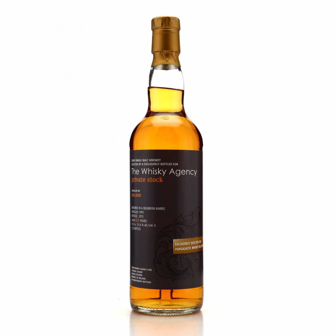Irish Single Malt 1991 Whisky Agency 23 Year Old Private Stock ...