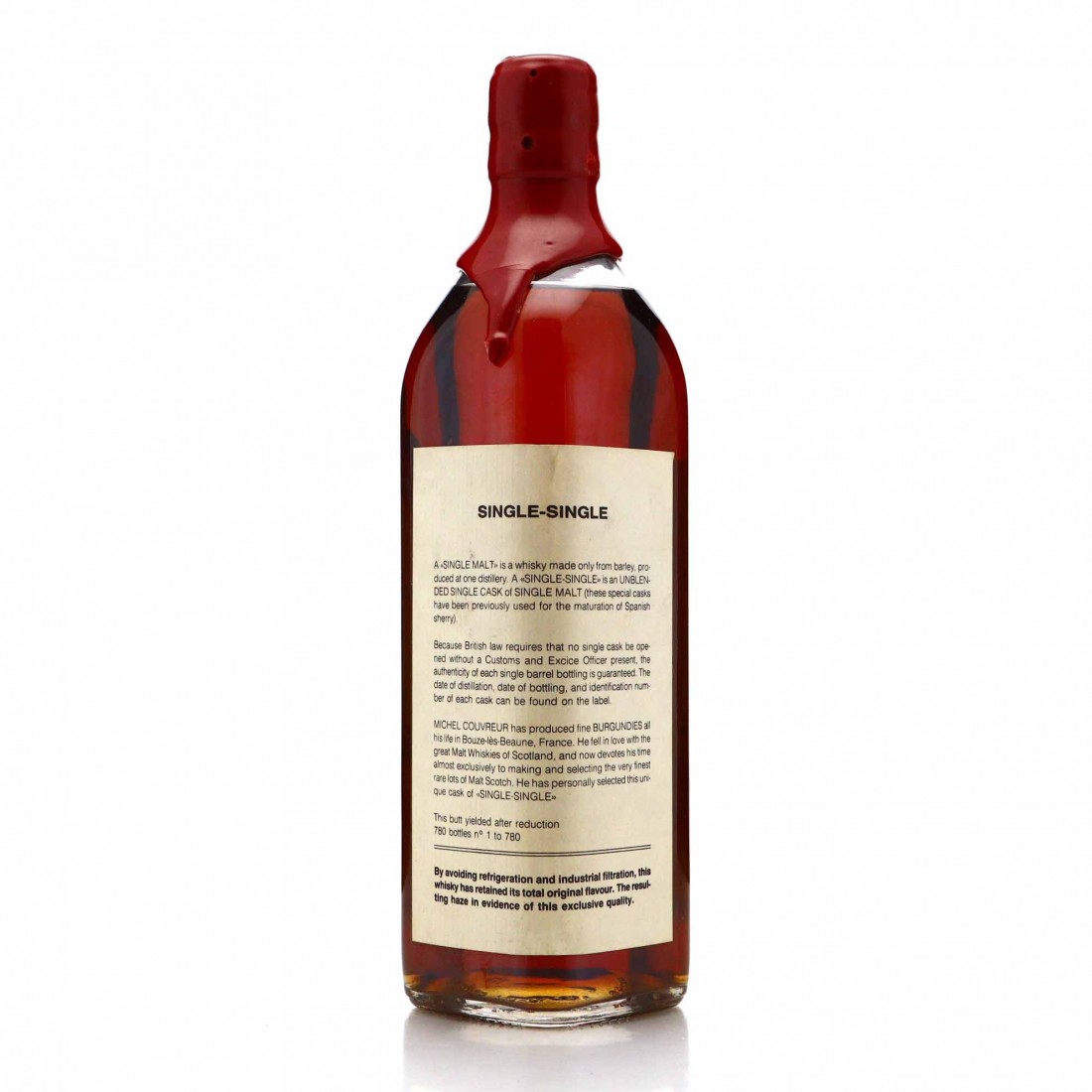 Michel Couvreur 1969 Single-Single 21 Year Old | Whisky Auctioneer Michel Couvreur 1969 Single-Single 21 Year Old | Whisky Auctioneer