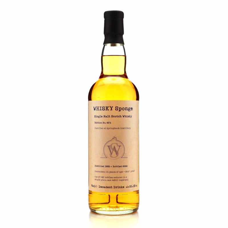 Springbank 1995 Whisky Sponge 26 Year Old Edition No.60b | Whisky ...