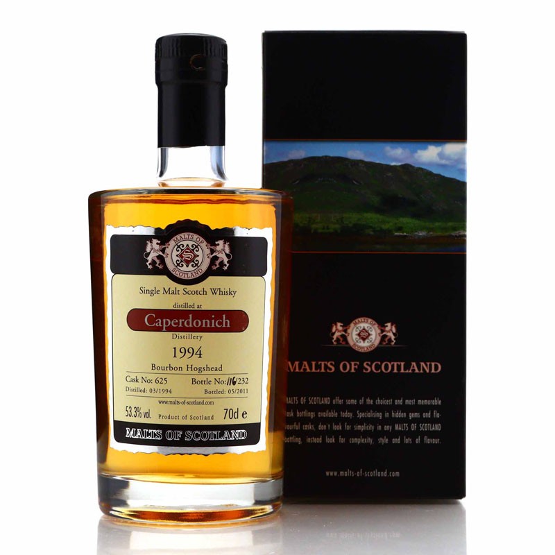 Caperdonich 1994 Malts of Scotland Bourbon Hogshead | Whisky Auctioneer