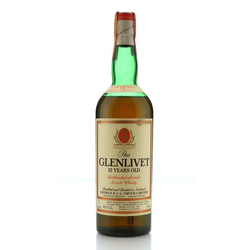 Glenlivet 12 Year Old 1970s / Giovinetti Import | Whisky Auctioneer