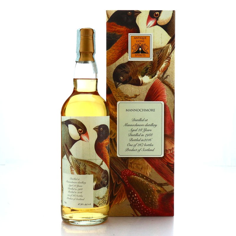 Mannochmore 1988 Antique Lions 28 Year Old / The Birds | Whisky Auctioneer