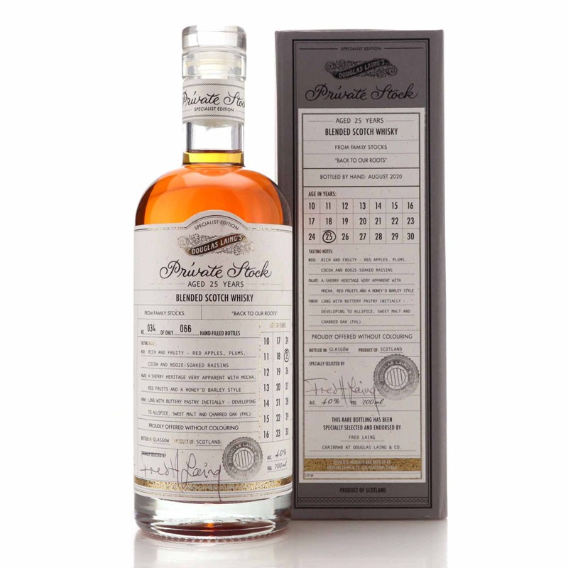 Blended Scotch 25 Year Old Douglas Laing Private Stock | Whisky Auctioneer