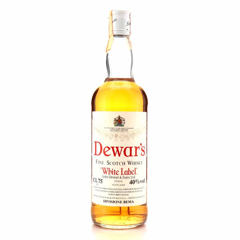 Dewars White Label Scotch Whisky 1980s / Wax & Vitale Import | Whisky ...