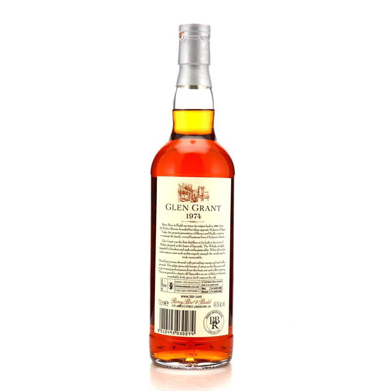 Glen Grant 1974 Berry Brothers and Rudd 37 Year Old #7646 | Whisky ...