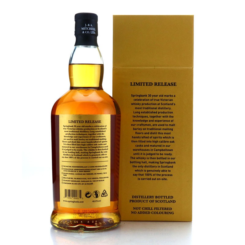 Springbank 30 Year Old 2022 Release | Whisky Auctioneer