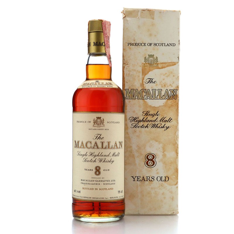 Macallan 8 Year Old early 1980s / Rinaldi Import | Whisky Auctioneer