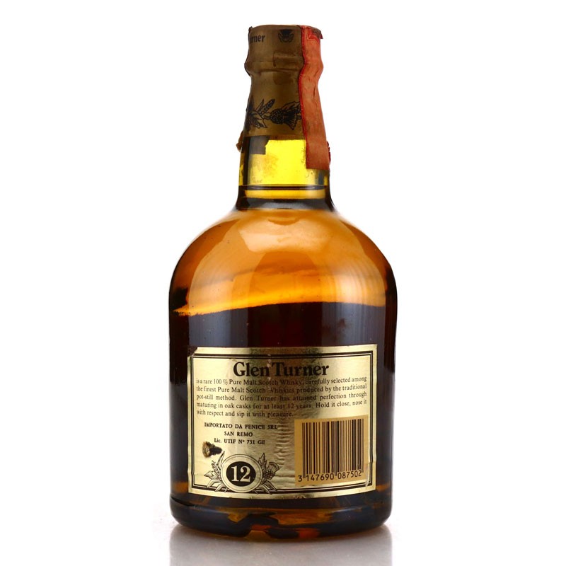 Glen Turner 12 Year Old Pure Malt 1980s | Whisky Auctioneer