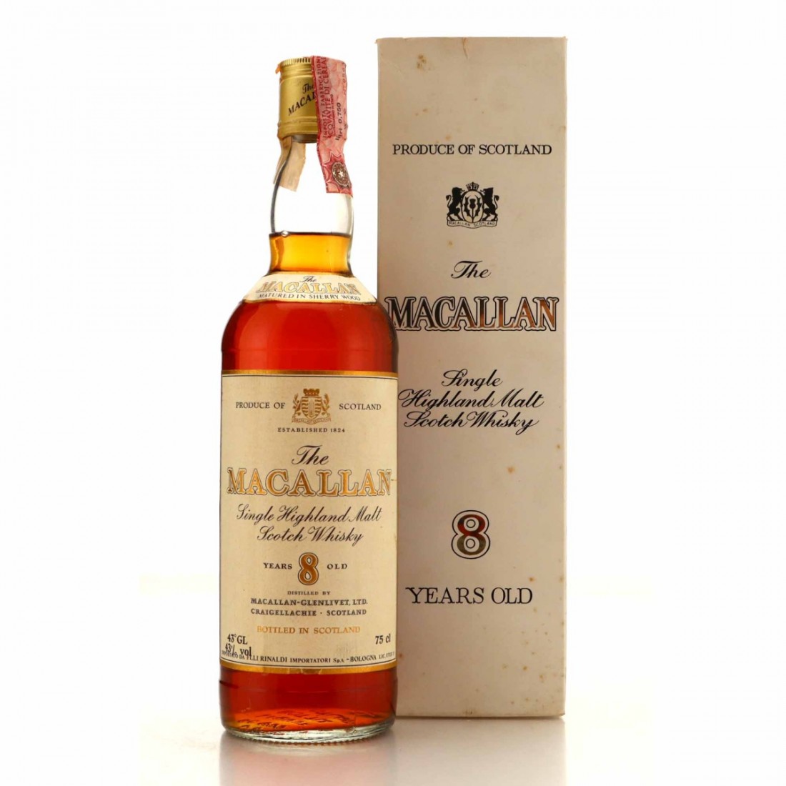 Macallan 8 Year Old 1980 / Rinaldi Import | Whisky Auctioneer