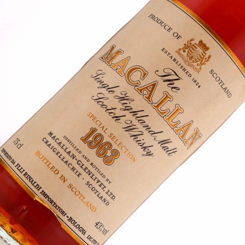 Macallan 1963 Special Selection / Rinaldi Import | Whisky Auctioneer
