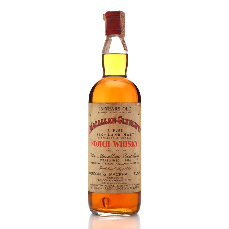 Macallan 15 Year Old Gordon and MacPhail 1970s / Parini Angelo | Whisky ...