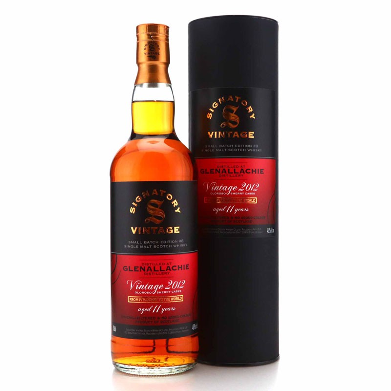 Glenallachie 2012 Signatory Vintage 11 Year Old Small Batch Whisky