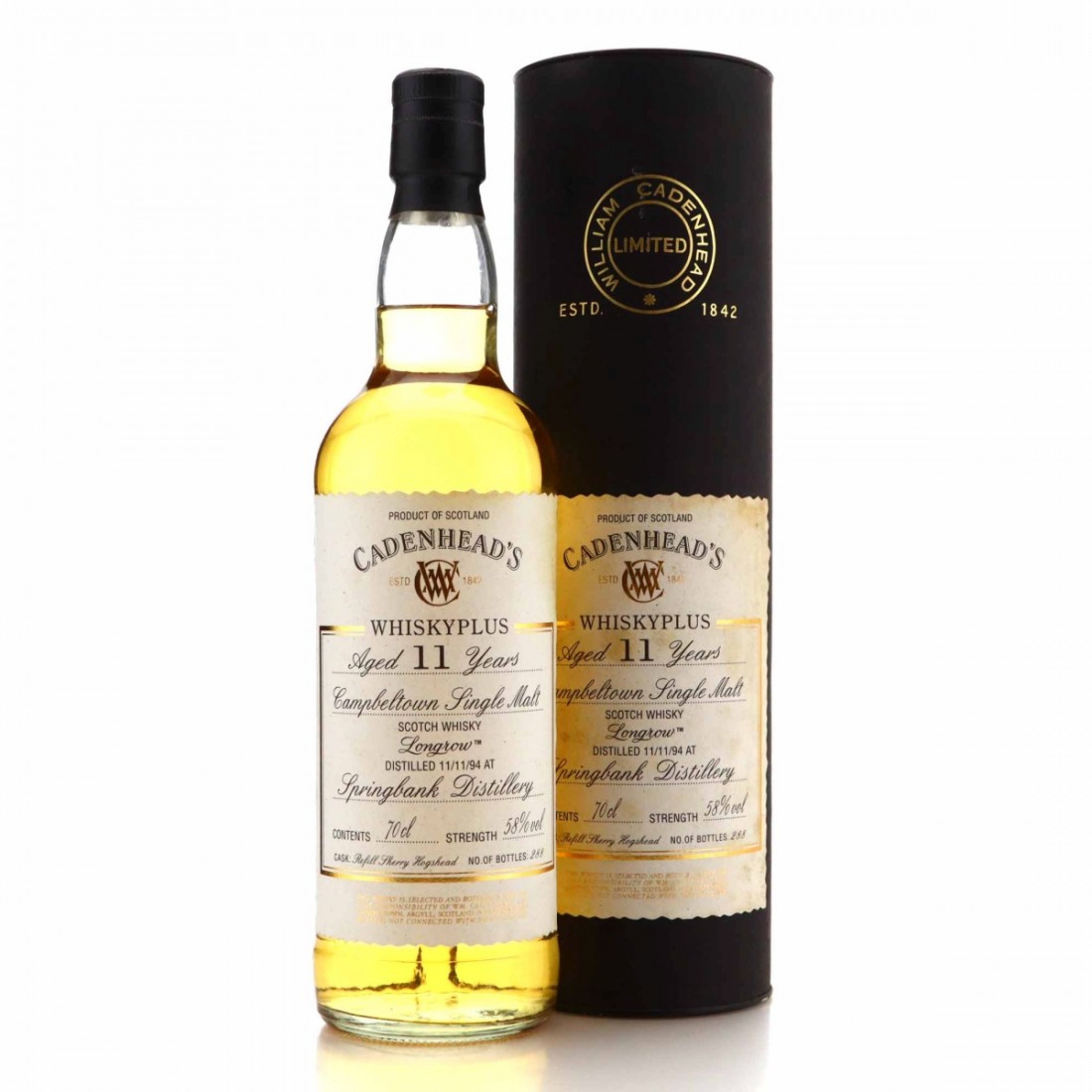 Longrow 1994 Cadenhead's 11 Year Old Whiskyplus | Whisky Auctioneer
