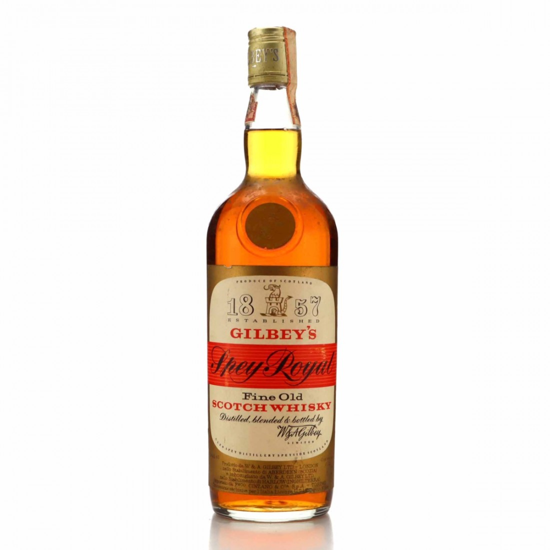 Gilbey's Spey Royal Fine Old Scotch Whisky 1970s / Cinzano Import ...