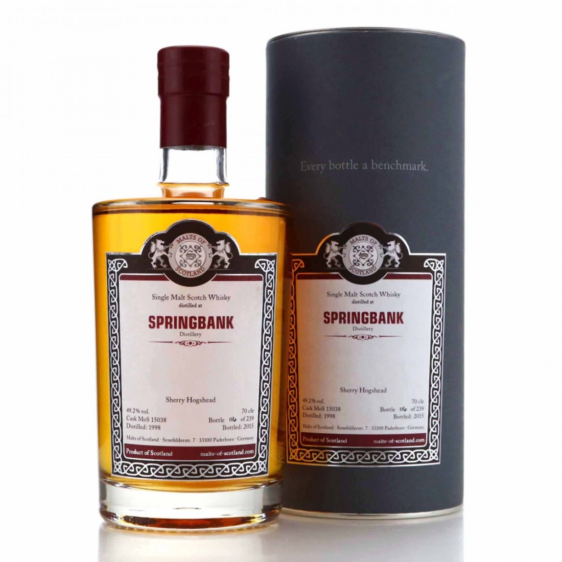 Springbank 1998 Malts of Scotland Sherry Hogshead | Whisky Auctioneer