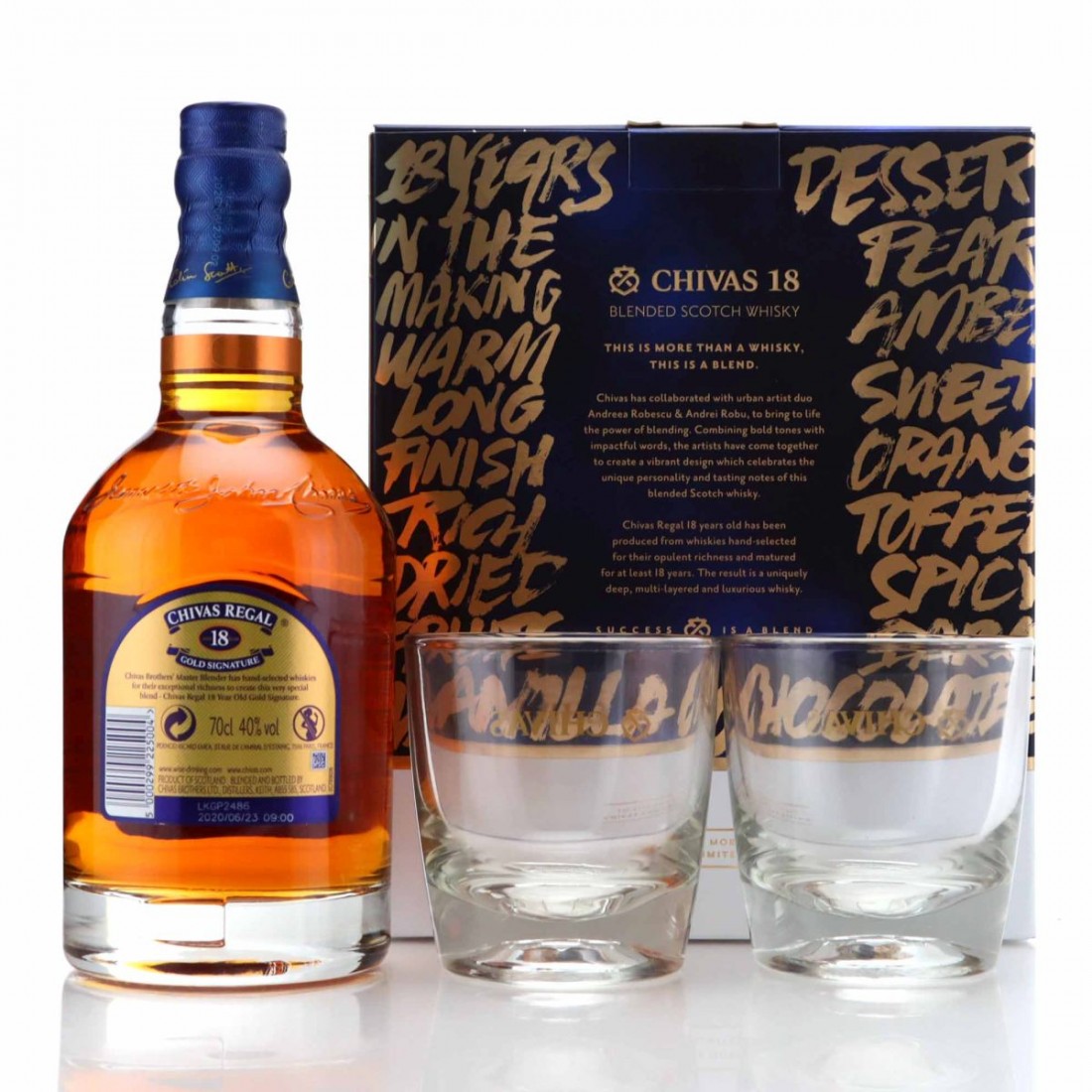 Chivas Regal 18 Year Old Gold Signature Gift Pack | Whisky Auctioneer