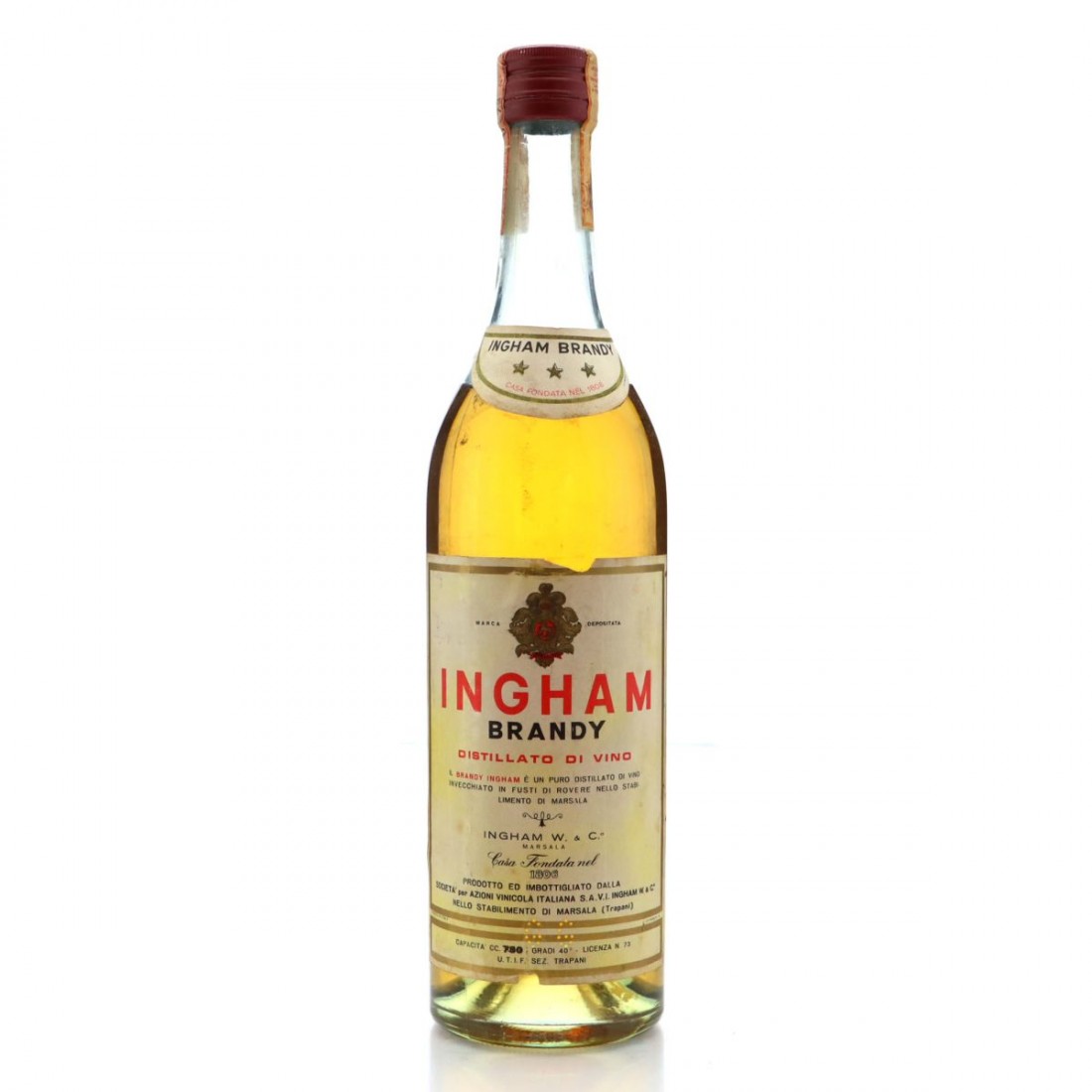 Ingham Three Star Brandy 1960s | Whisky Auctioneer