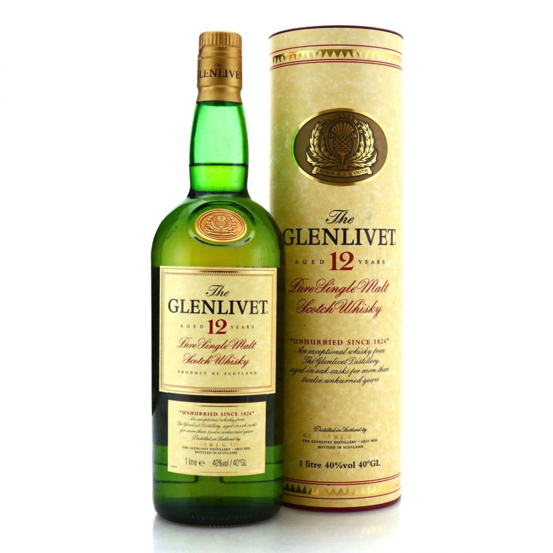 Glenlivet 12 Year Old 1 Litre 1990s | Whisky Auctioneer