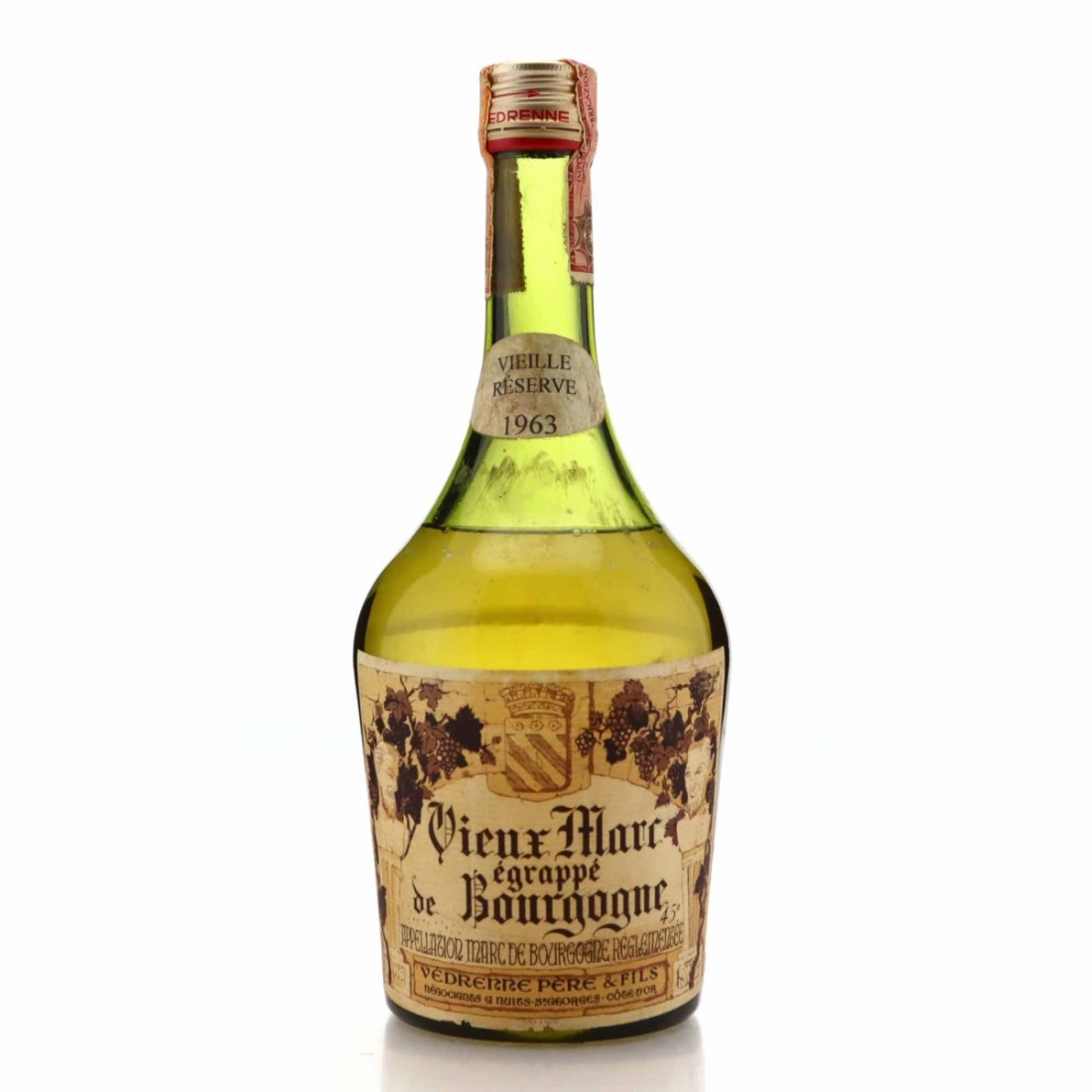 Vedrenne Pere & Fils Marc De Bourgogne 1963 / Aldo Zini Import | Whisky ...