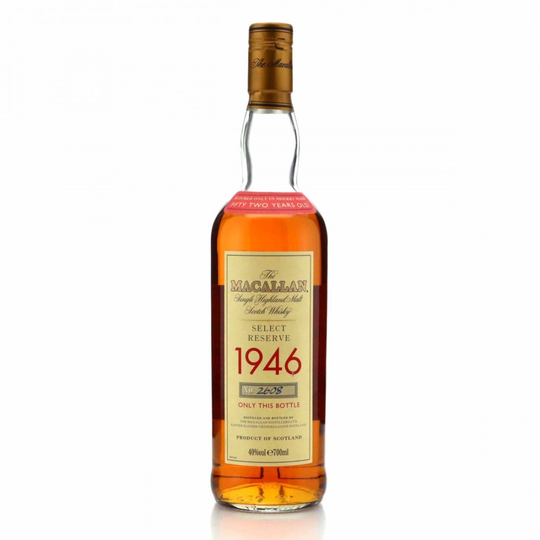 Macallan 1946 Select Reserve 52 Year Old | Whisky Auctioneer